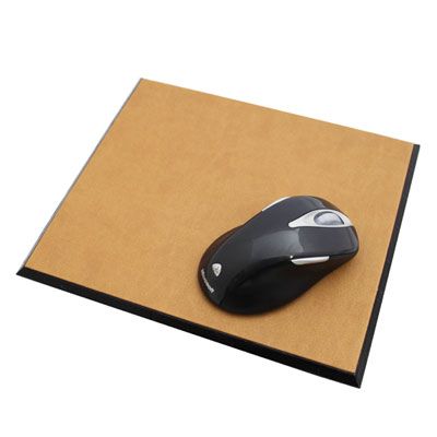 Black Nile Croc Leather Mouse Mat | Handmade Luxury Leather Gifts
